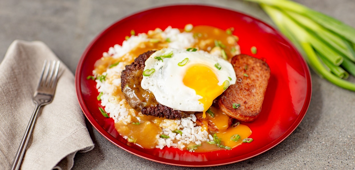 Hawaiian Loco Moco Bowl - Recipe